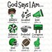 God Says I Am PNG Digital Design Christian Sublimation Design God Says ...