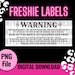 DIGITAL DOWNLOAD - Car Freshie Warning Labels - Custom Warning Labels ...