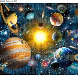 Planets Solar System Tumbler Design PNG - Sublimation Designs - 20oz ...