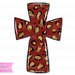 Leopard Cross Sublimation PNG Digital Download - Hand Drawn Cross ...