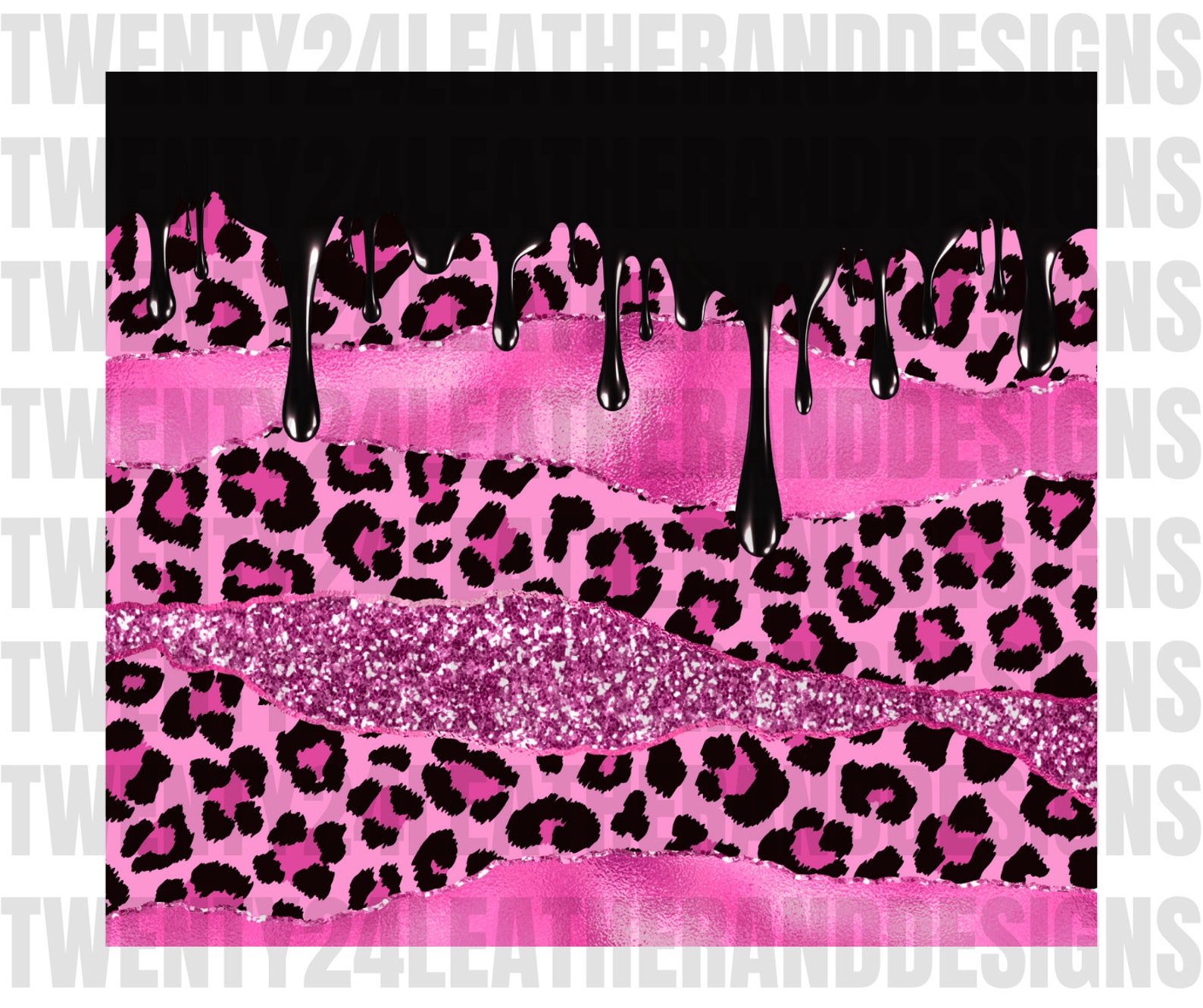 Pink Leopard Tumbler Design PNG Sublimation Designs 20oz - Etsy