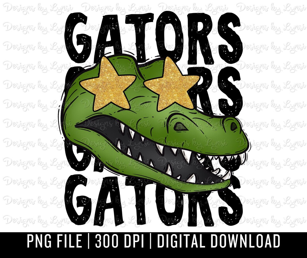 Gators Preppy Mascot PNG Digital Design - Alligator Mascot - School ...