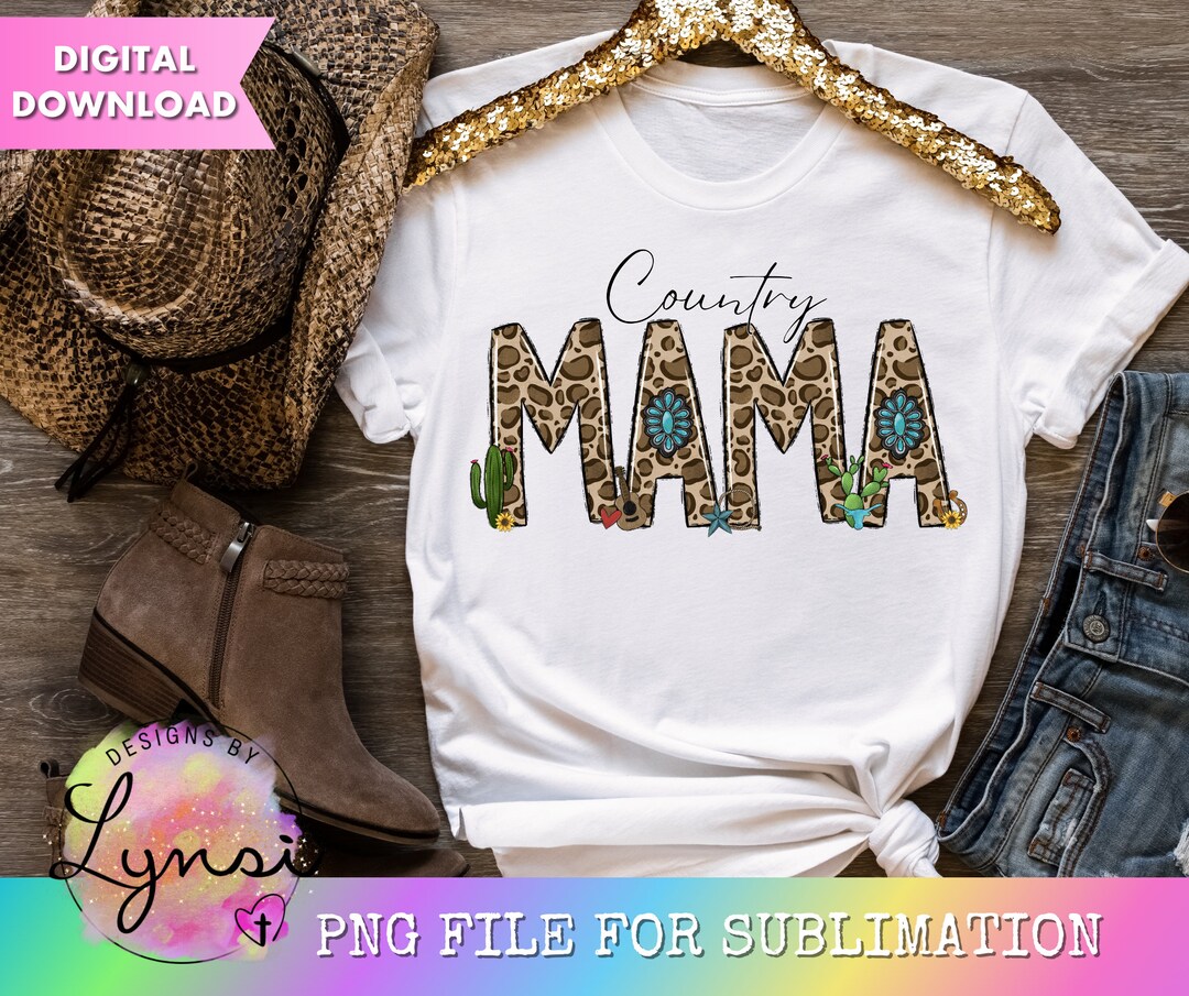 Country Mama PNG Digital Design - Western Sublimation Design - Western ...