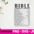 Bible Emergency Numbers PNG/SVG/JPEG Digital Design - Scripture ...