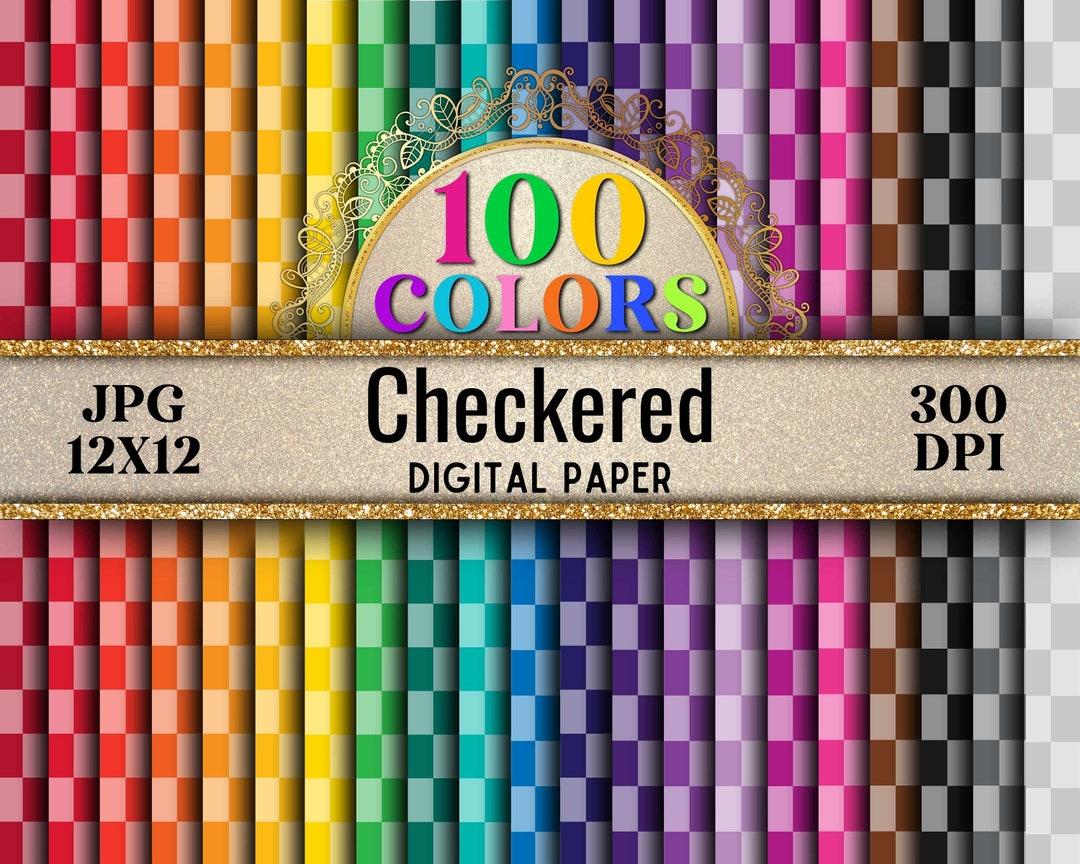 Checkered Digital Paper JPG - Scrapbook Paper - Textured Paper ...