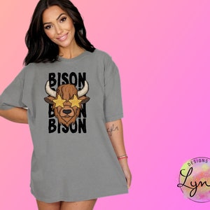 Bison Preppy Mascot PNG Digital Design - Bison Mascot - School Spirit ...