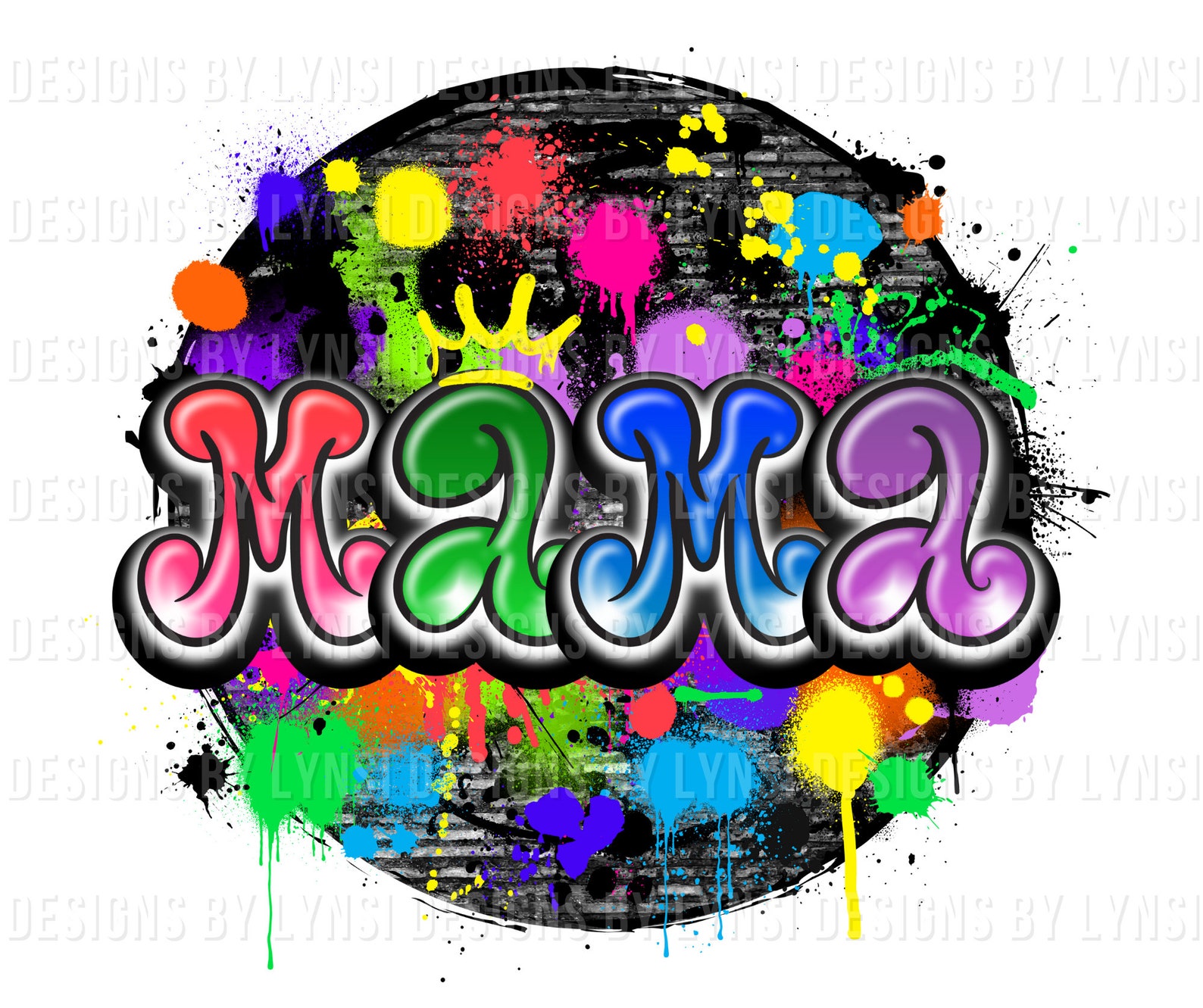 Mama Graffiti PNG Digital Design Graffiti Mama Sublimation - Etsy