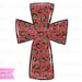 Leopard Red Cross Sublimation PNG Digital Download - Hand Drawn Cross ...