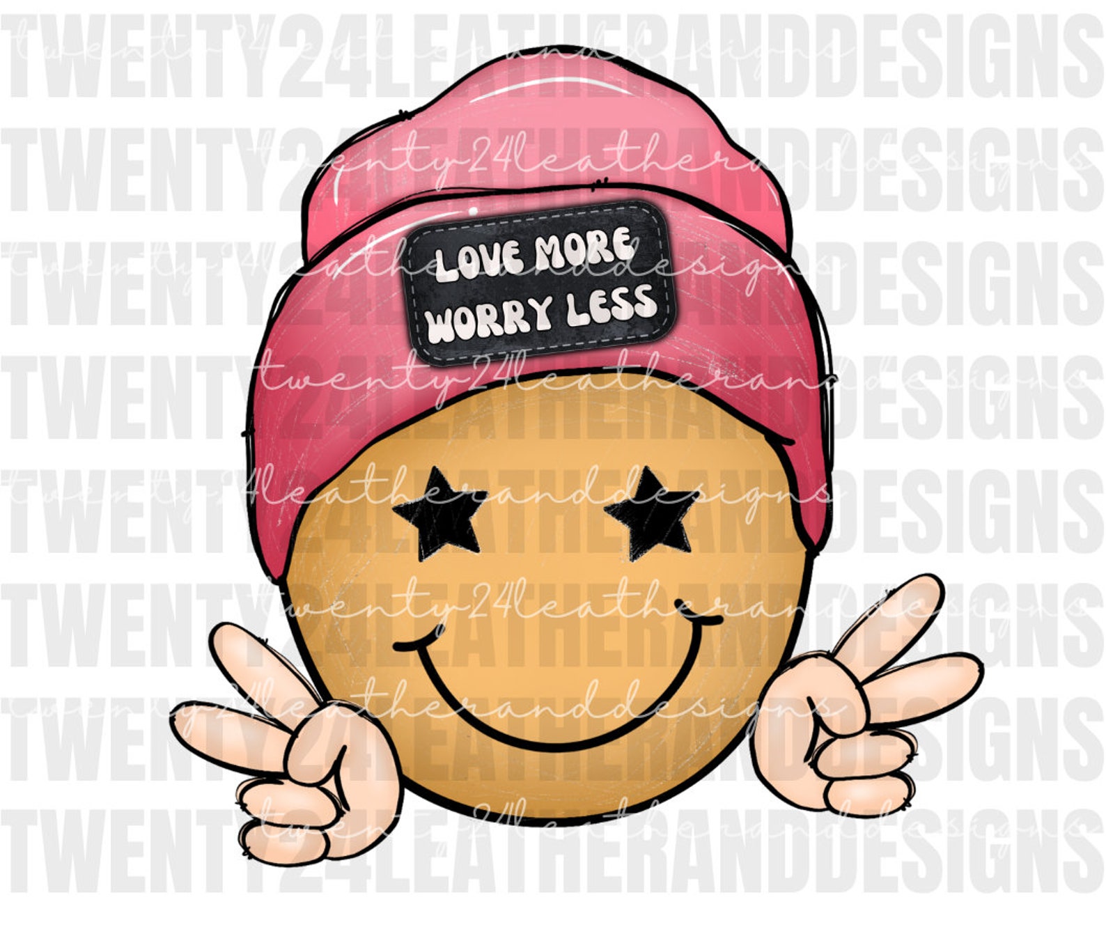 Love More Worry Less PNG Digital Download - Sublimation Design ...
