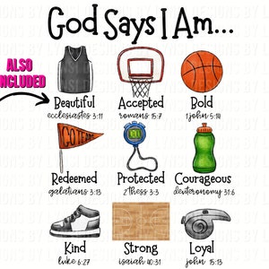 God Says I Am PNG Digital Design - Christian Sublimation Design - God ...