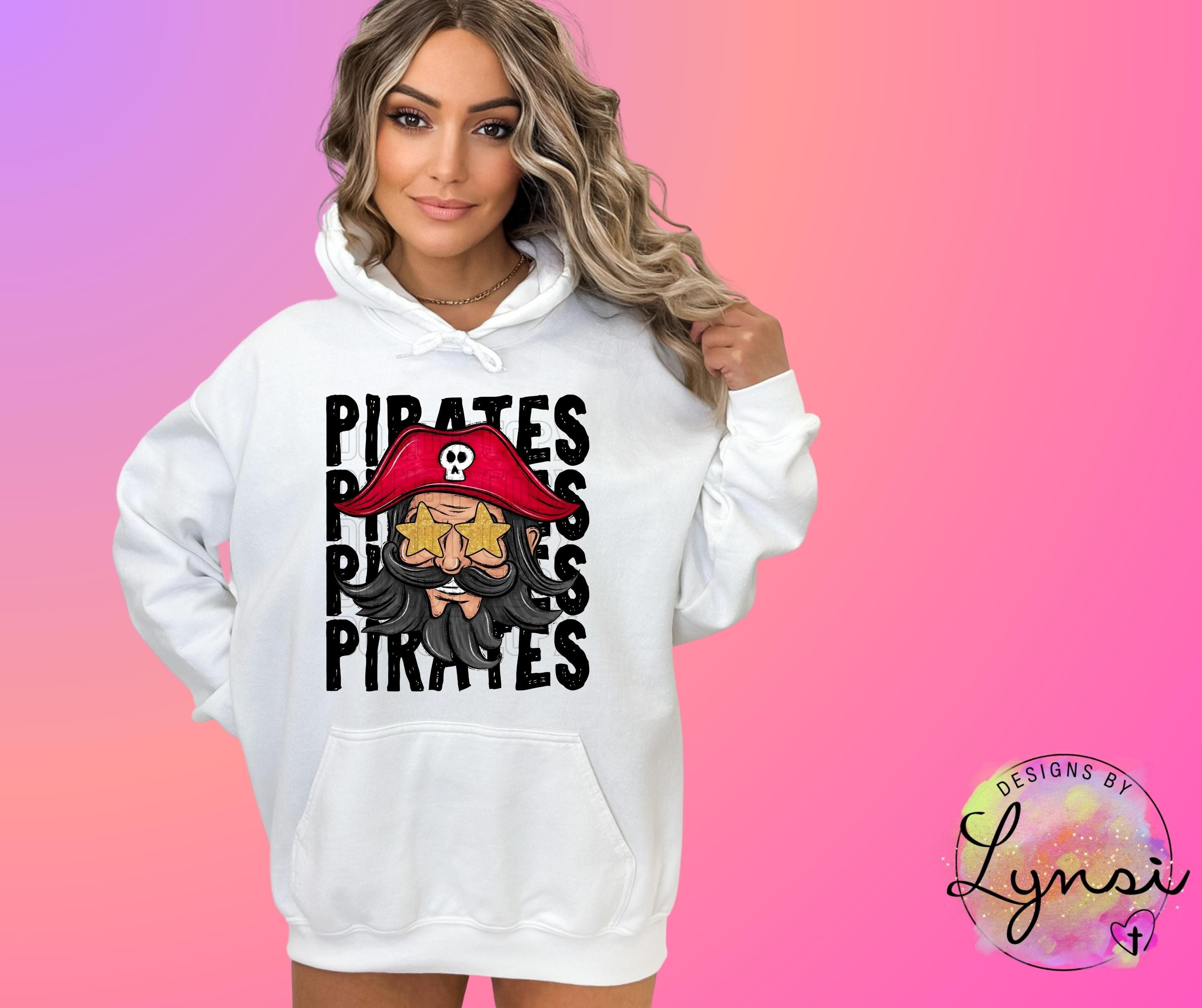 Pirates Preppy Mascot PNG Digital Design - Pirate Mascot - School ...