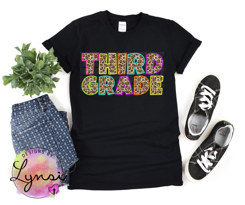 Leopard School BUNDLE PNG Digital Design - Back to School Design ...