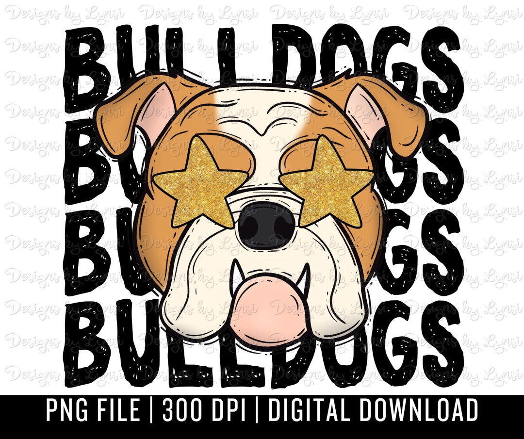 Bulldogs Preppy Mascot PNG Digital Design - Bulldog Mascot - School ...