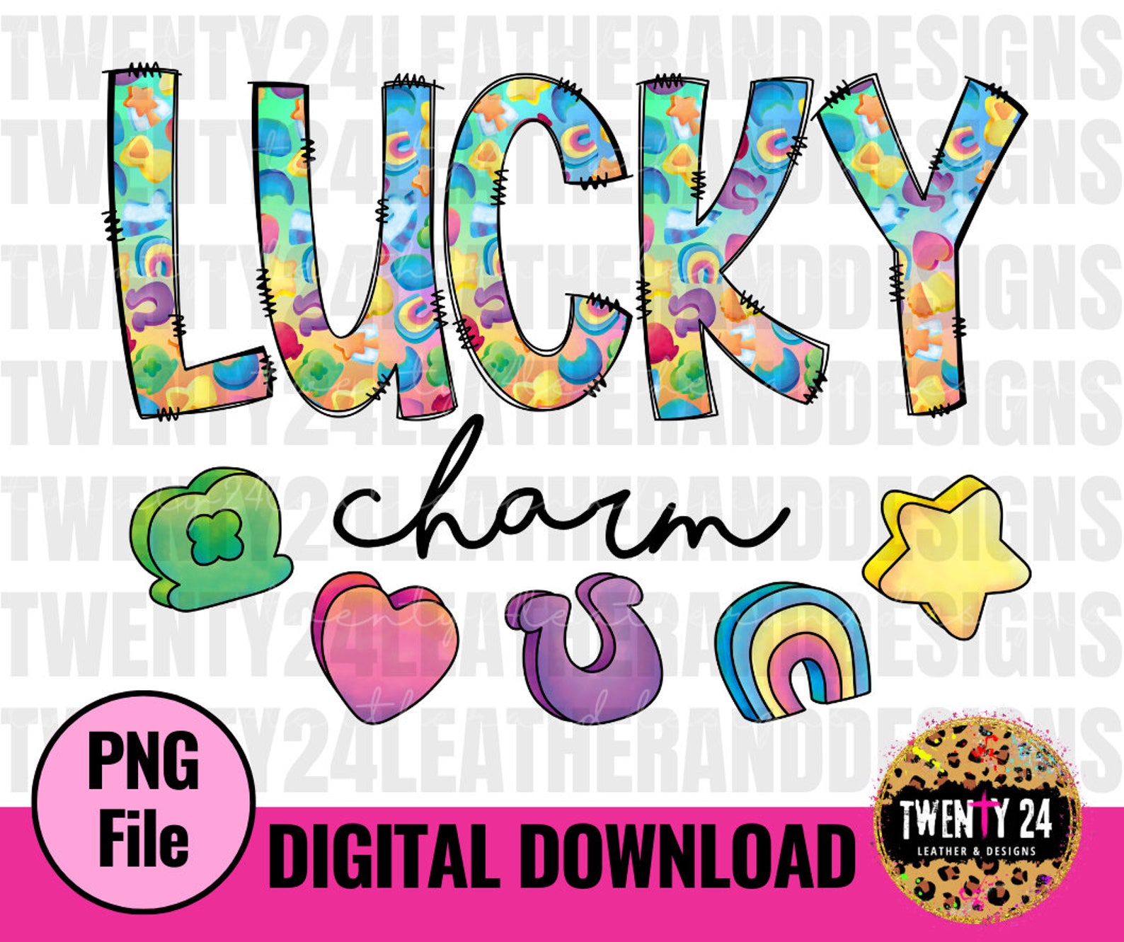 Lucky Charm PNG Digital Download - Lucky Sublimation - St. Patrick's ...