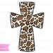 Leopard Cross Sublimation PNG Digital Download Hand Drawn Cross ...