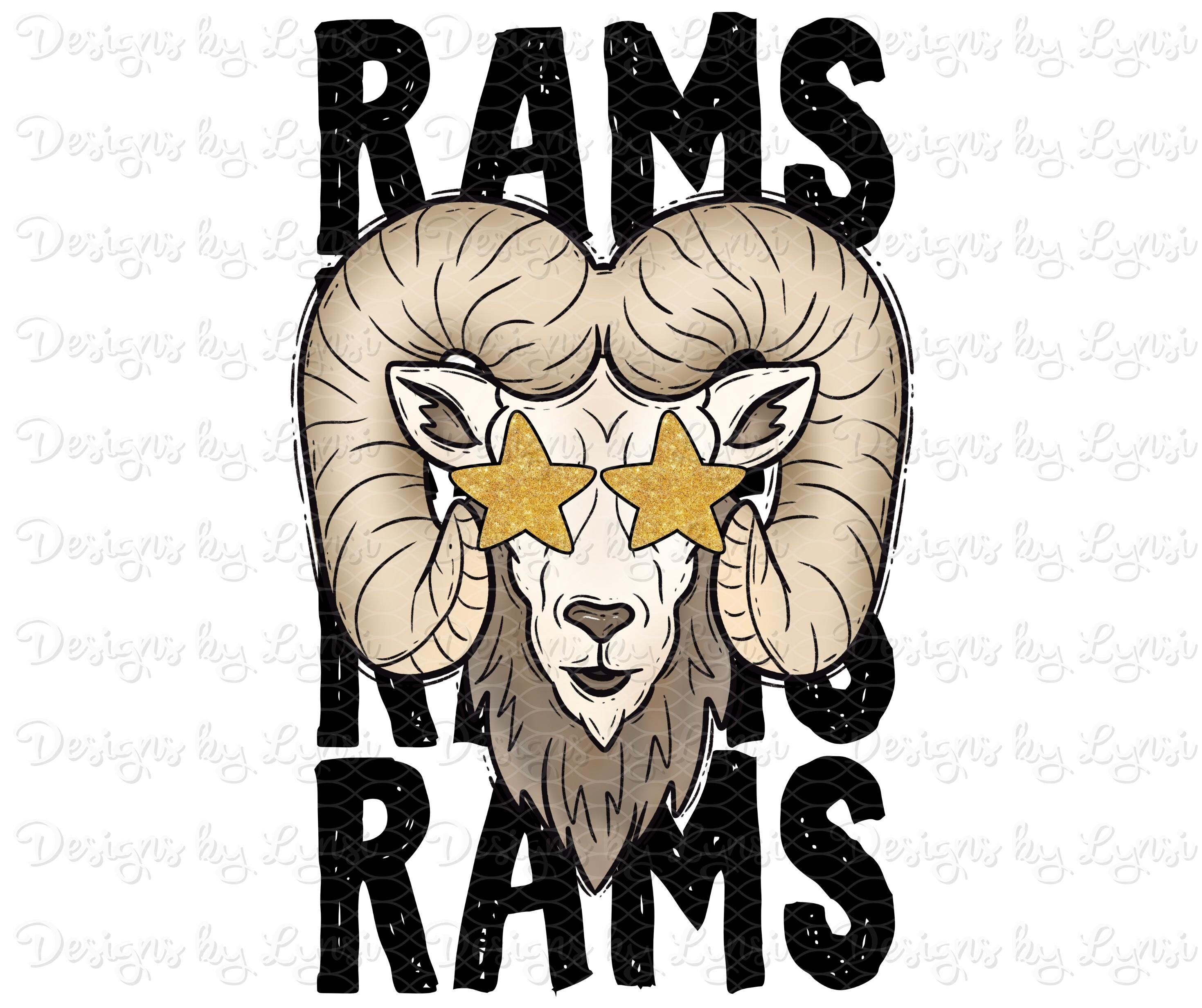 Rams Preppy Mascot PNG Digital Design - Ram Mascot - School Spirit ...
