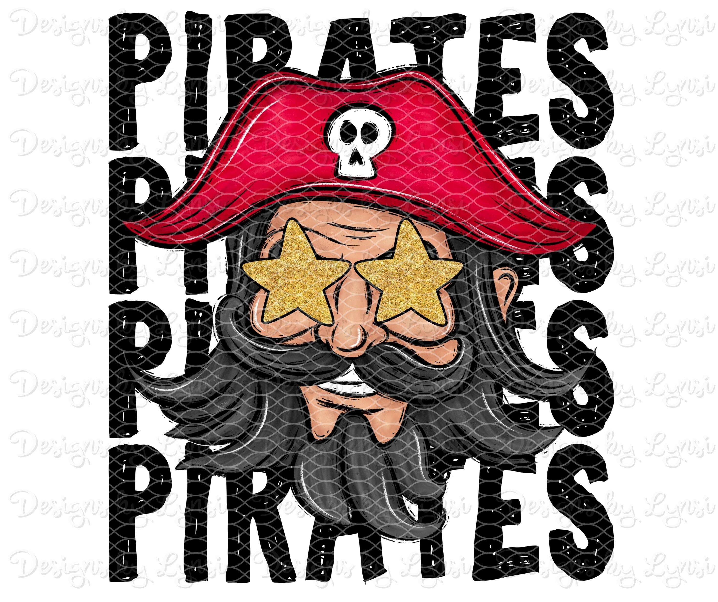 Pirates Preppy Mascot PNG Digital Design - Pirate Mascot - School ...