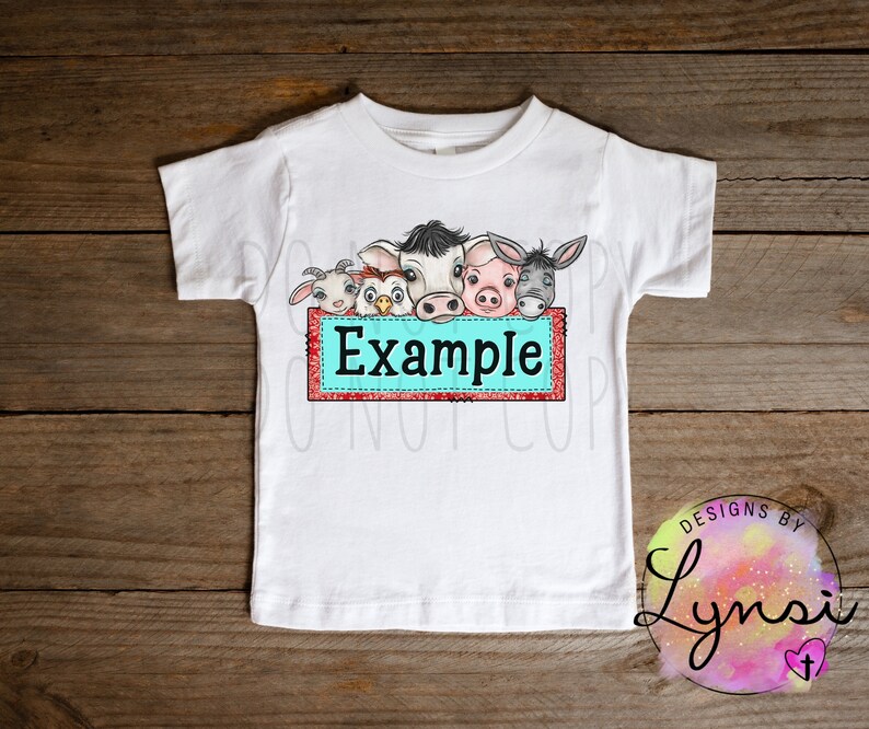 Farm Animals Name Plate PNG Digital Design - Western Sublimation Design ...