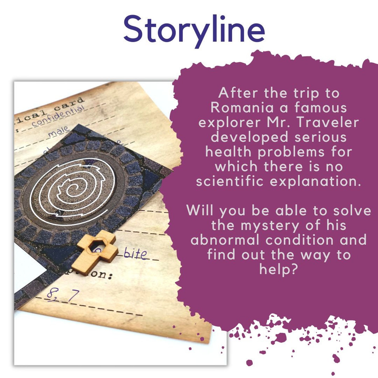 Vampire's Tale | Escape Room Game in a Box | Interactive Mystery Puzzle ...