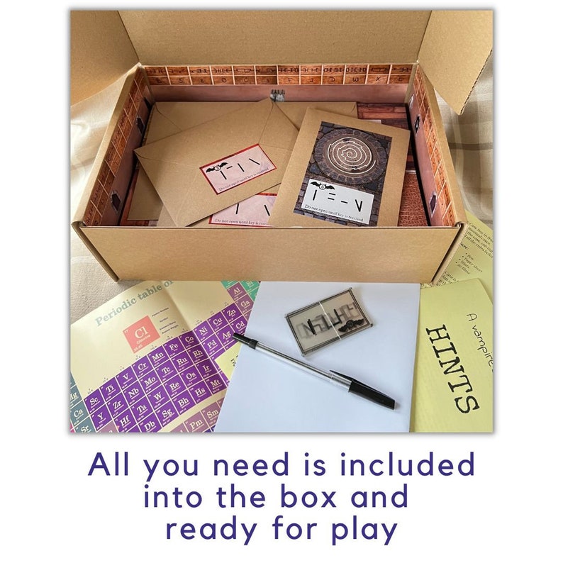 Vampire's Tale | Escape Room Game in a Box | Interactive Mystery Puzzle ...