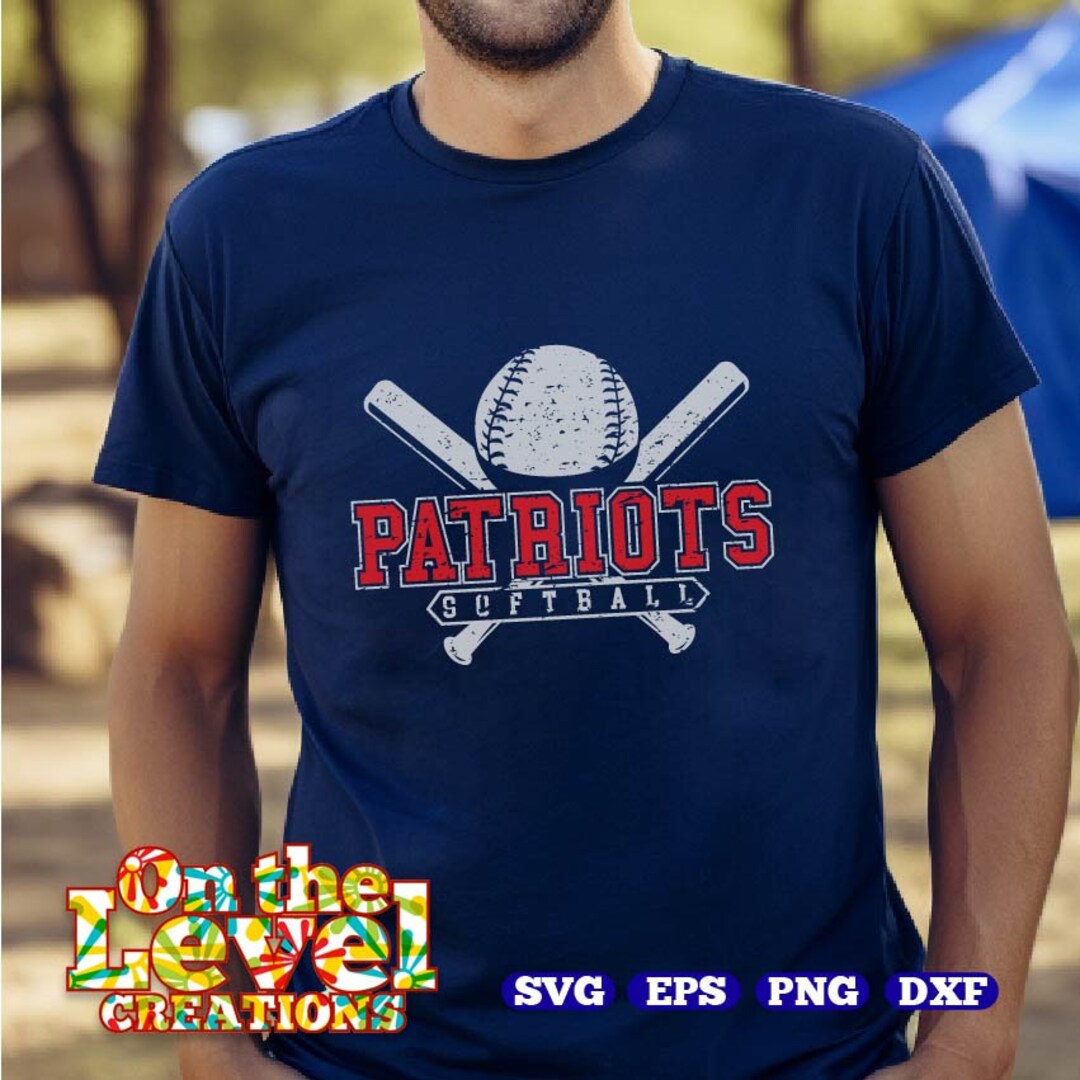 Patriots Softball Logo SVG, Download Only for Cricut Silhouette Cameo ...