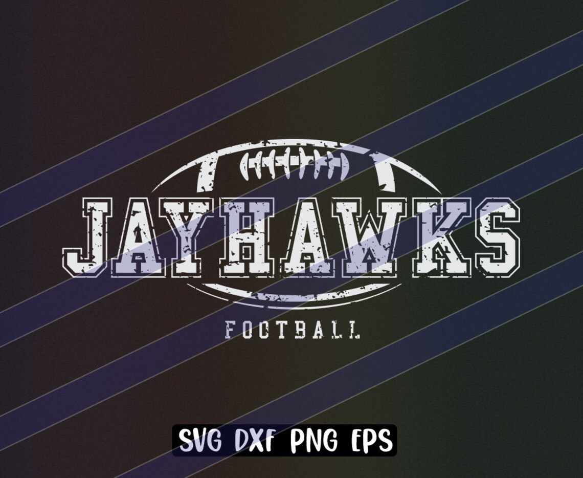Jayhawks Football Svg Dxf Png Eps Cricut Cutfile School Cheer - Etsy