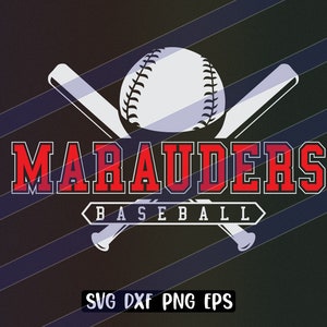 Marauders Baseball Cutfile Download Svg Dxf Png Eps Instant Download ...