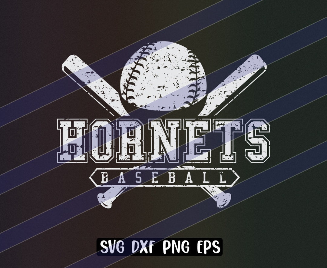 Hornets Baseball Cutfile Svg Dxf Png Eps Instant Download Vector School ...