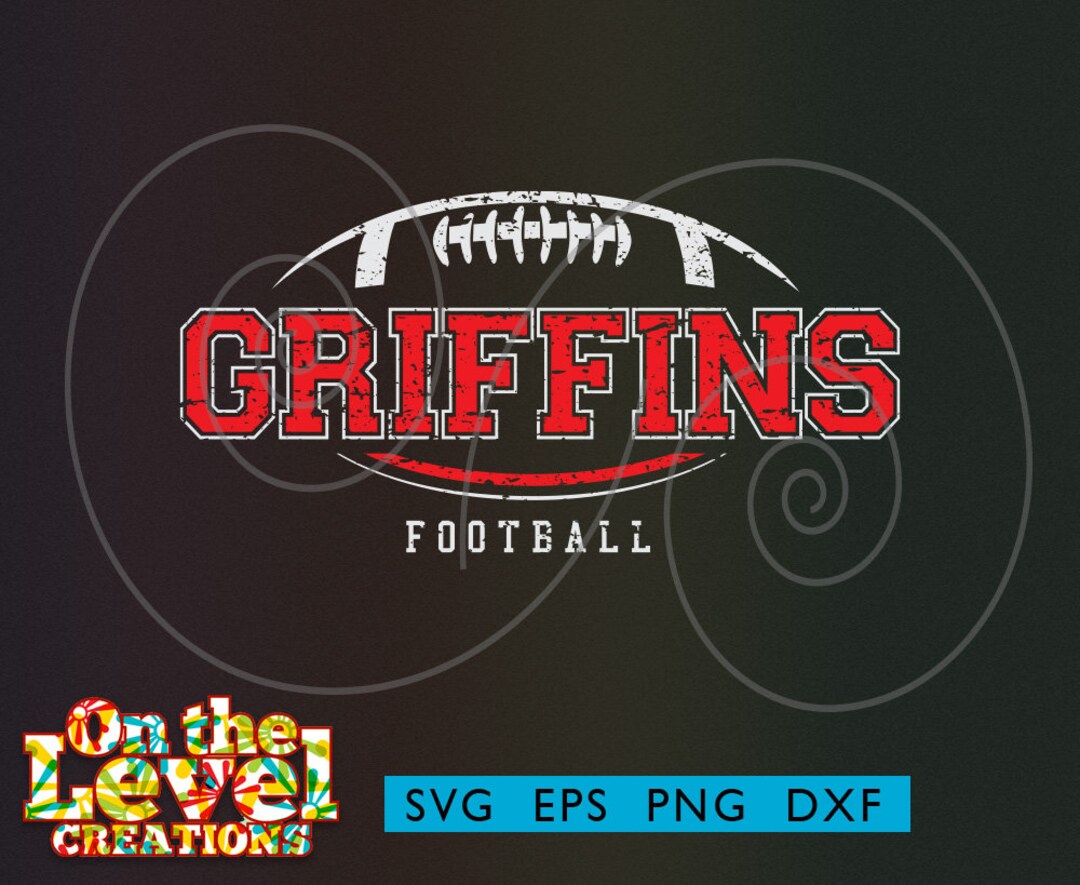 Griffins Football Svg Dxf Png Eps Cricut Cutfile School Football Cheer ...