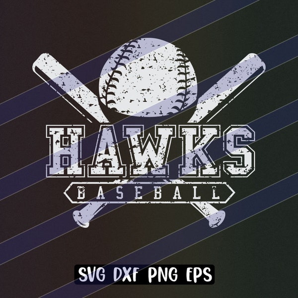 Hawks Baseball Svg - Etsy