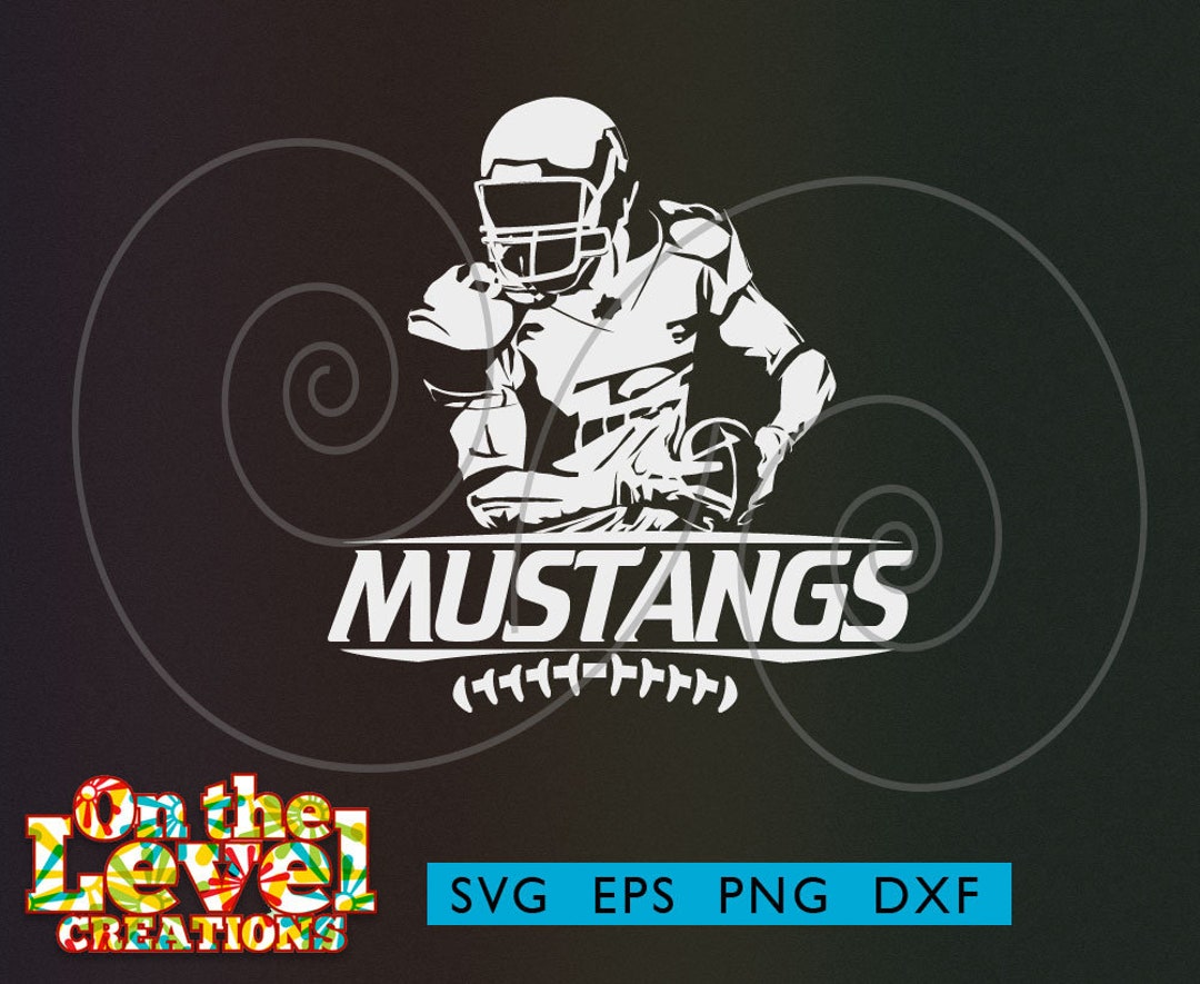 Mustangs Football Svg Dxf Png Eps Cricut Cutfile School Cheer Team ...