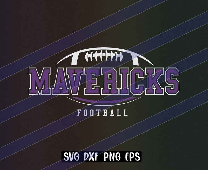 Mavericks Football Svg Dxf Png Eps Cricut Cutfile School - Etsy
