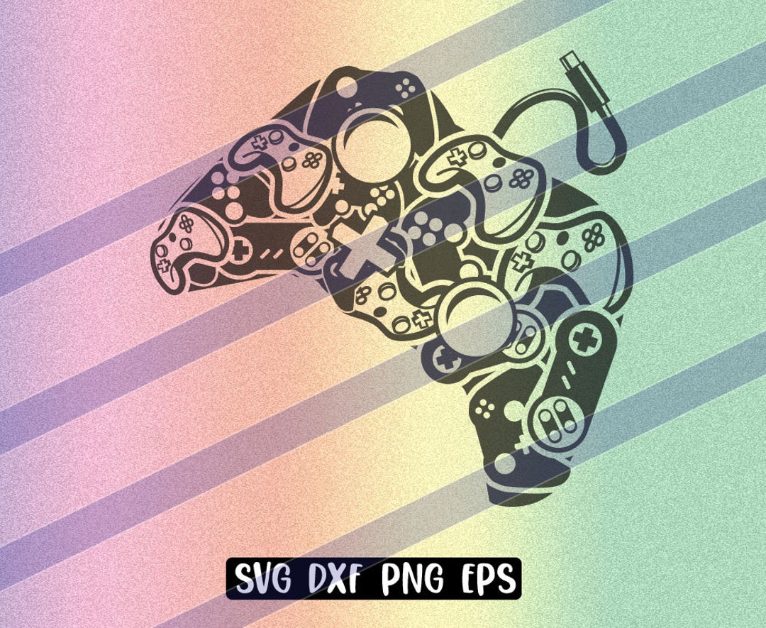 Controller Decor Svg Dxf Png Eps Download Gamer Video Game Birthday ...