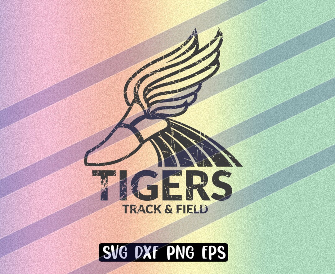Tigers Track and Field Svg Dxf Png Eps Cricut Cutfile School Football ...