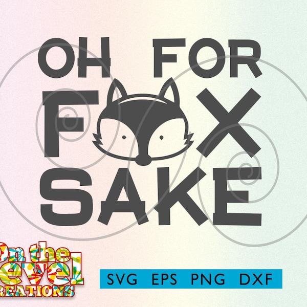 For Fox Sake Svg - Etsy