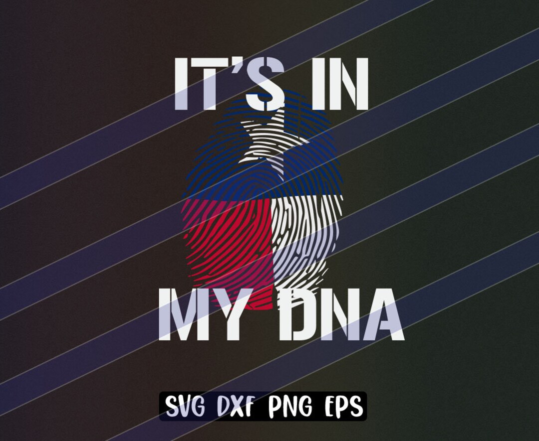 Its in My DNA Texas Instant Download Cricut Cutfile Texan Thumb Print ...