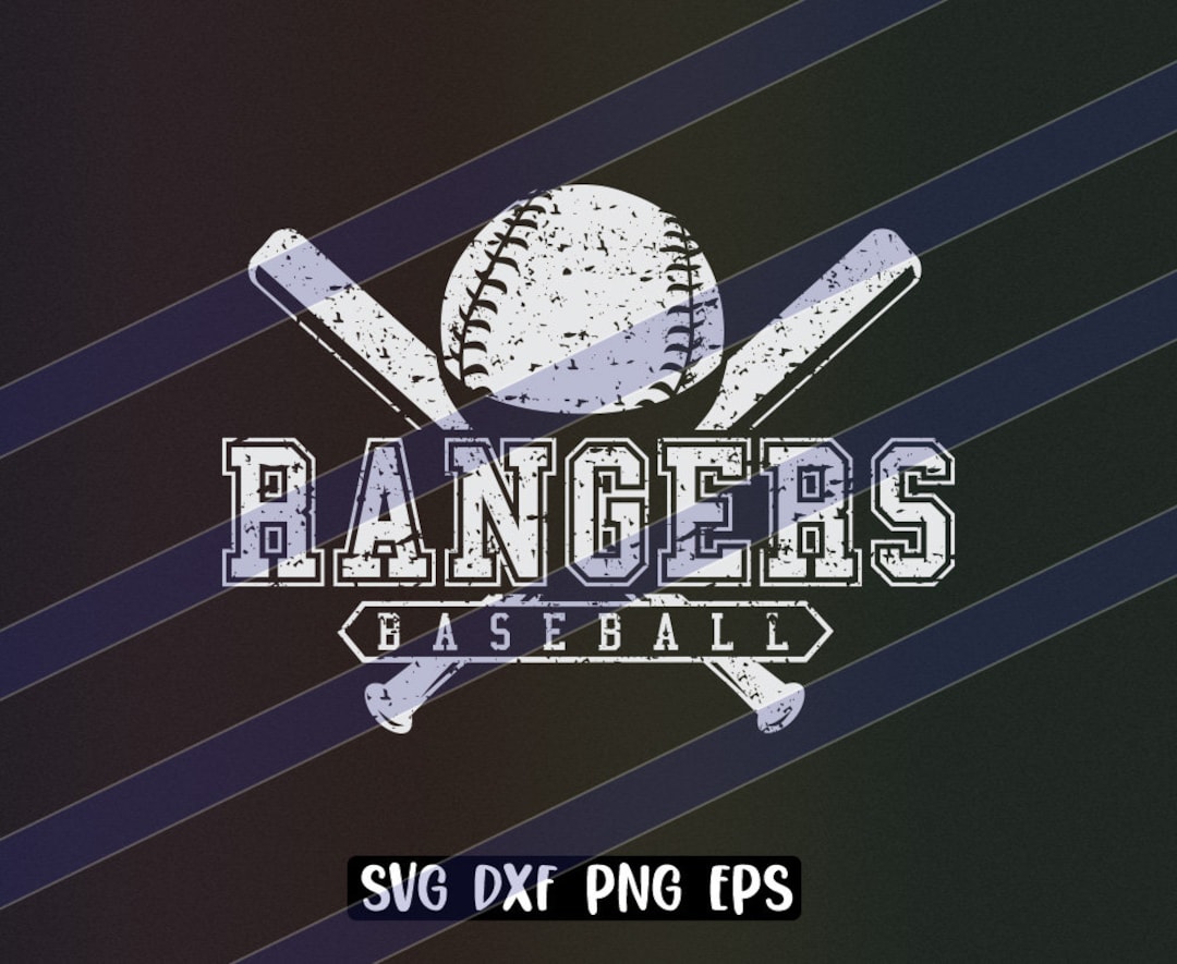 Rangers Baseball Cutfile Svg Dxf Png Eps Instant Download Vector School ...