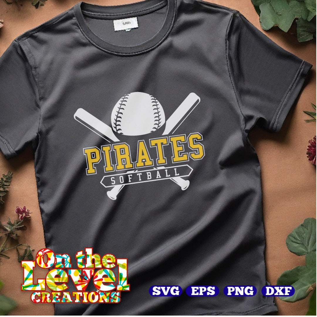 Pirates Softball Cutfile Download Svg Dxf Png Eps Instant Download ...
