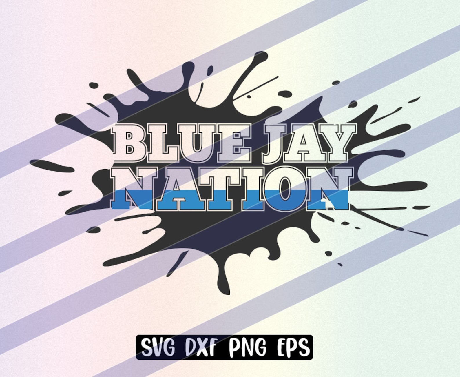 Blue Jay Nation Football Svg Dxf Png Eps Cricut Cutfile School - Etsy