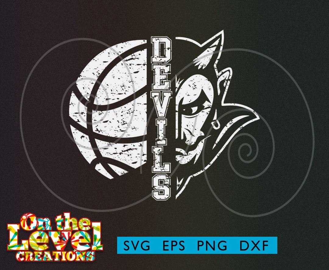 Devils Basketball Cutfile Download Svg Dxf Png Eps School Spirit ...
