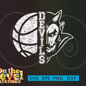 Devils Basketball Cutfile Download Svg Dxf Png Eps School Spirit ...