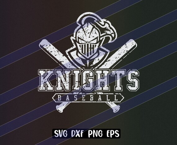 Svg Knights Baseball Cutfile Dxf Png Eps Instant Download Etsy