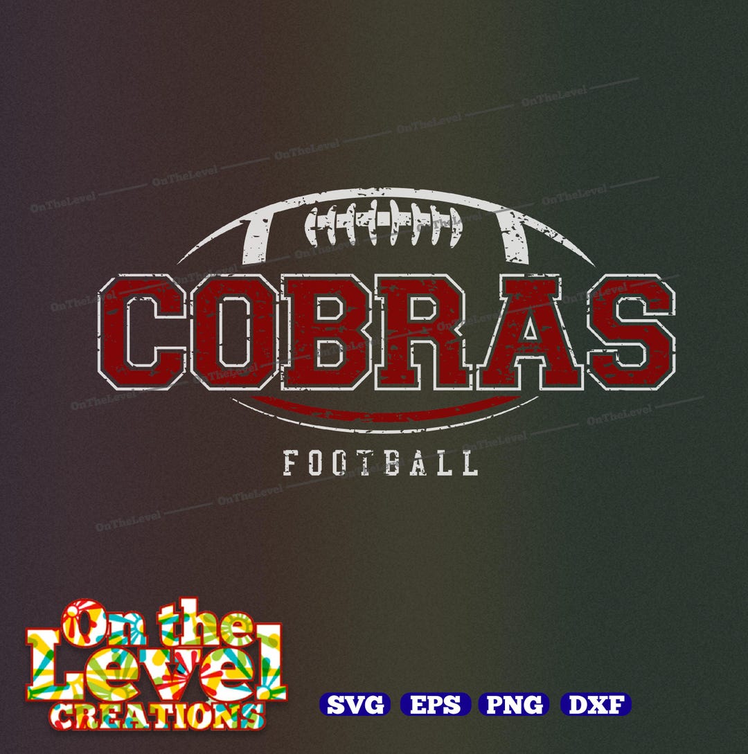 Cobras Football Svg Dxf Png Eps Cricut Cutfile School Football Cheer ...