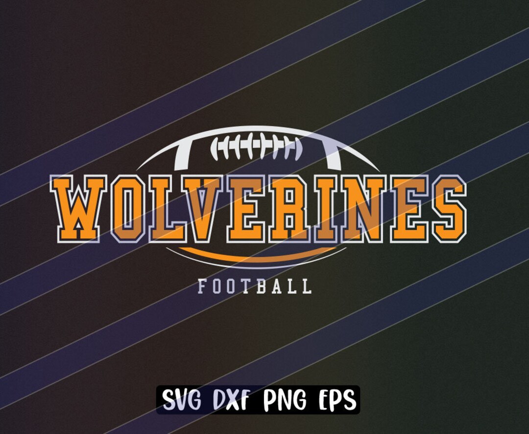 Wolverines Football Svg Dxf Png Eps Cricut Cutfile School Football ...