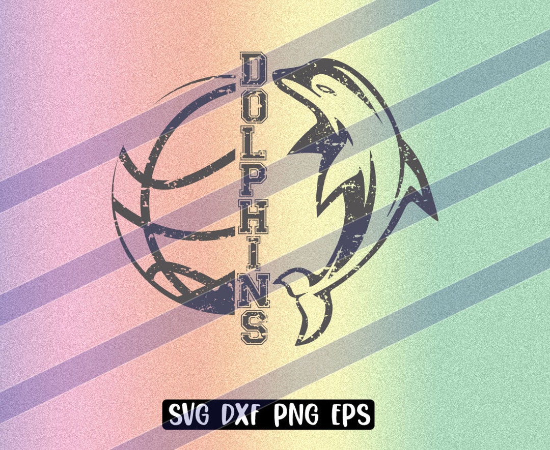 Dolphins Basketball Cutfile Download Svg Dxf Png Eps School Spirit ...