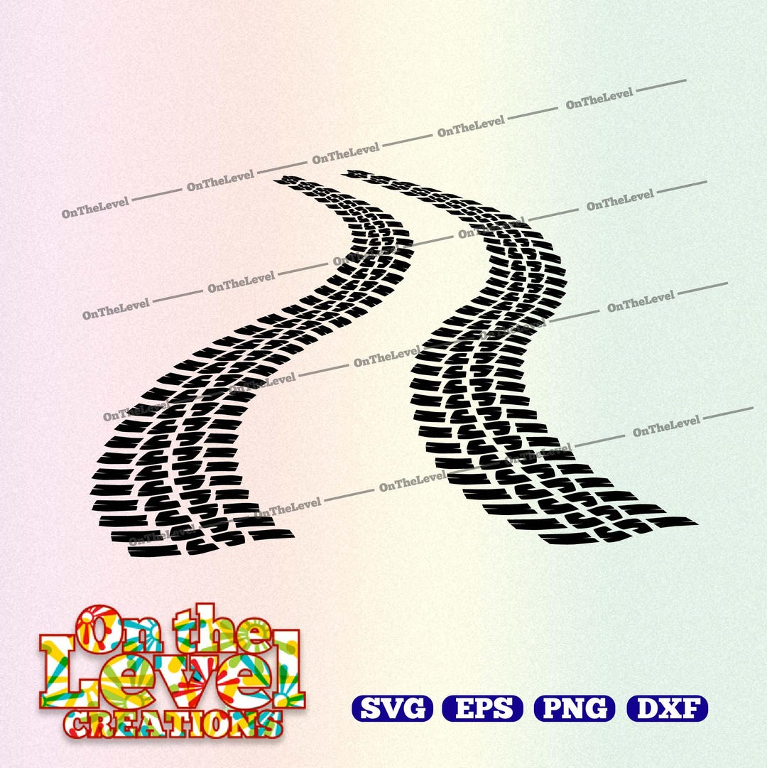 Tire Treads Svg Dxf Png Eps Download Tracks Cricut Cutfile - Etsy