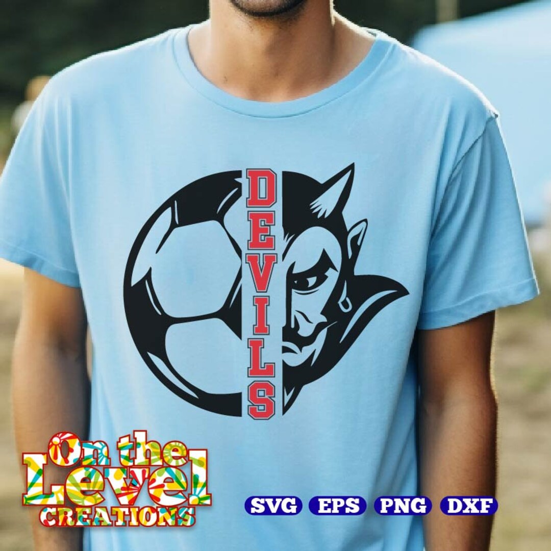 Devils Soccer Logo, Download Only, Cricut Cutfile School Football Cheer ...