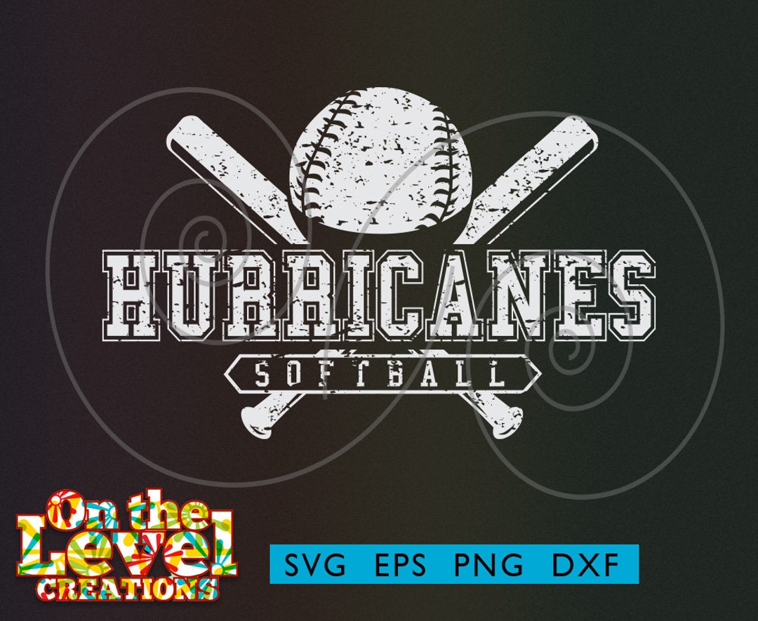 Hurricanes Softball Cutfile Download Svg Dxf Png Eps Instant Download ...