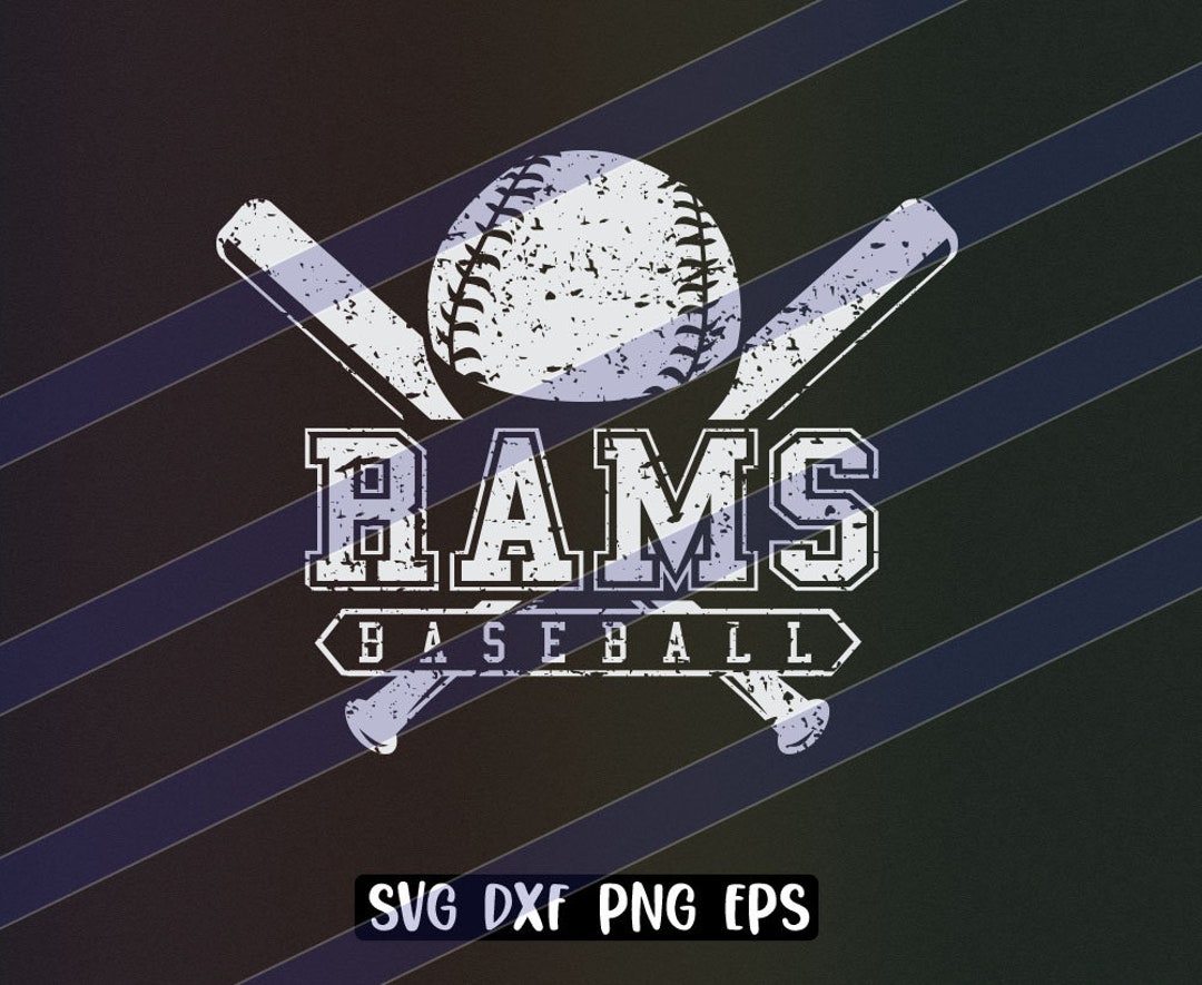 Rams Baseball Cutfile Svg Dxf Png Eps Instant Download Vector School ...