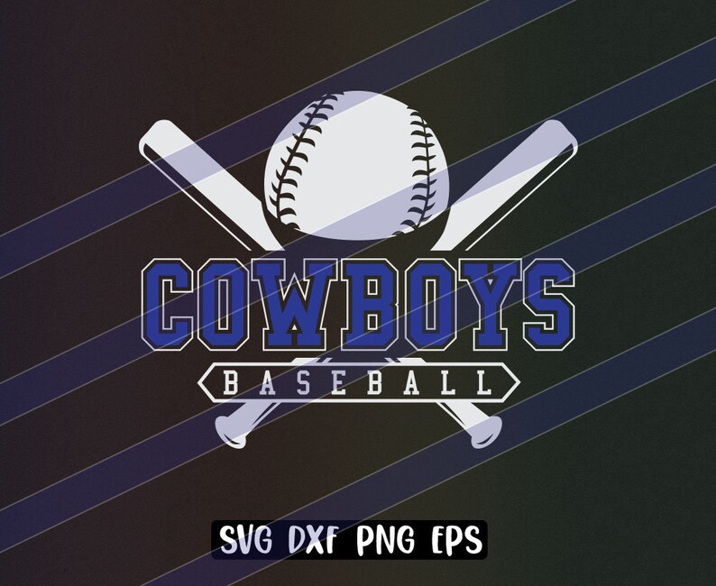 Cowboys Baseball Cutfile Svg Dxf Png Eps Instant Download - Etsy